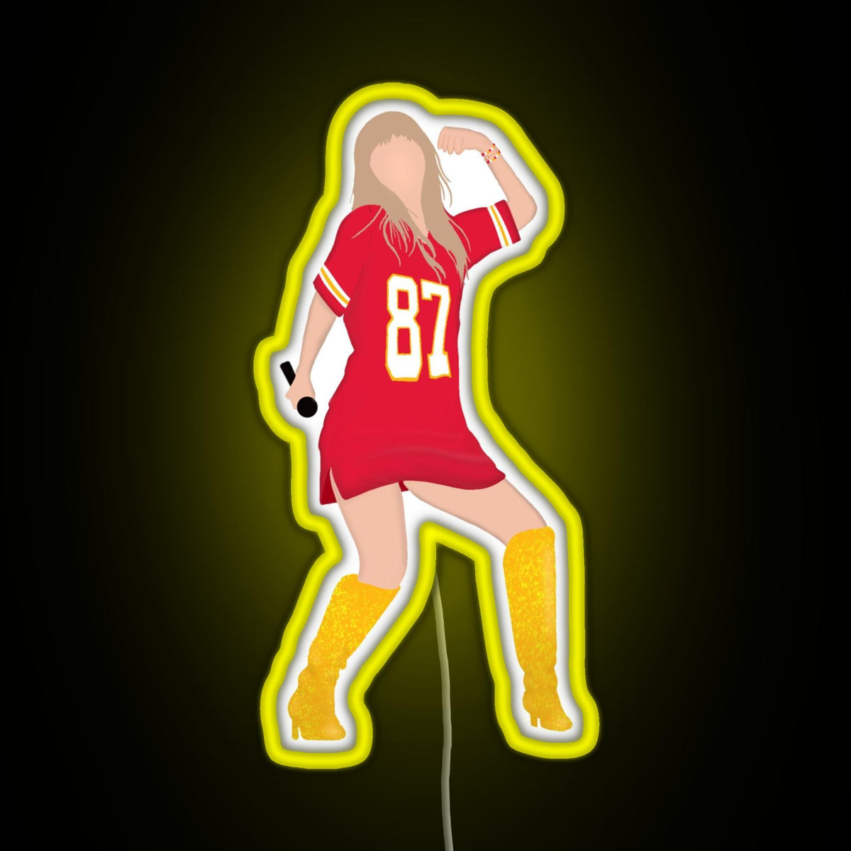 Taylor Swift X Travis Kelce Jersey Rgb Neon Sign – Neon Factory