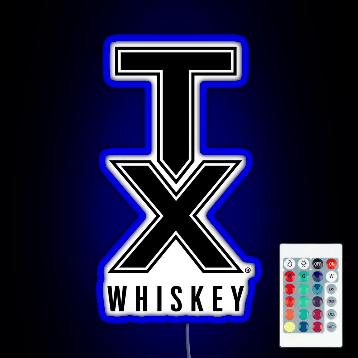 Tx Whiskey Rgb Neon Sign – Neon Factory