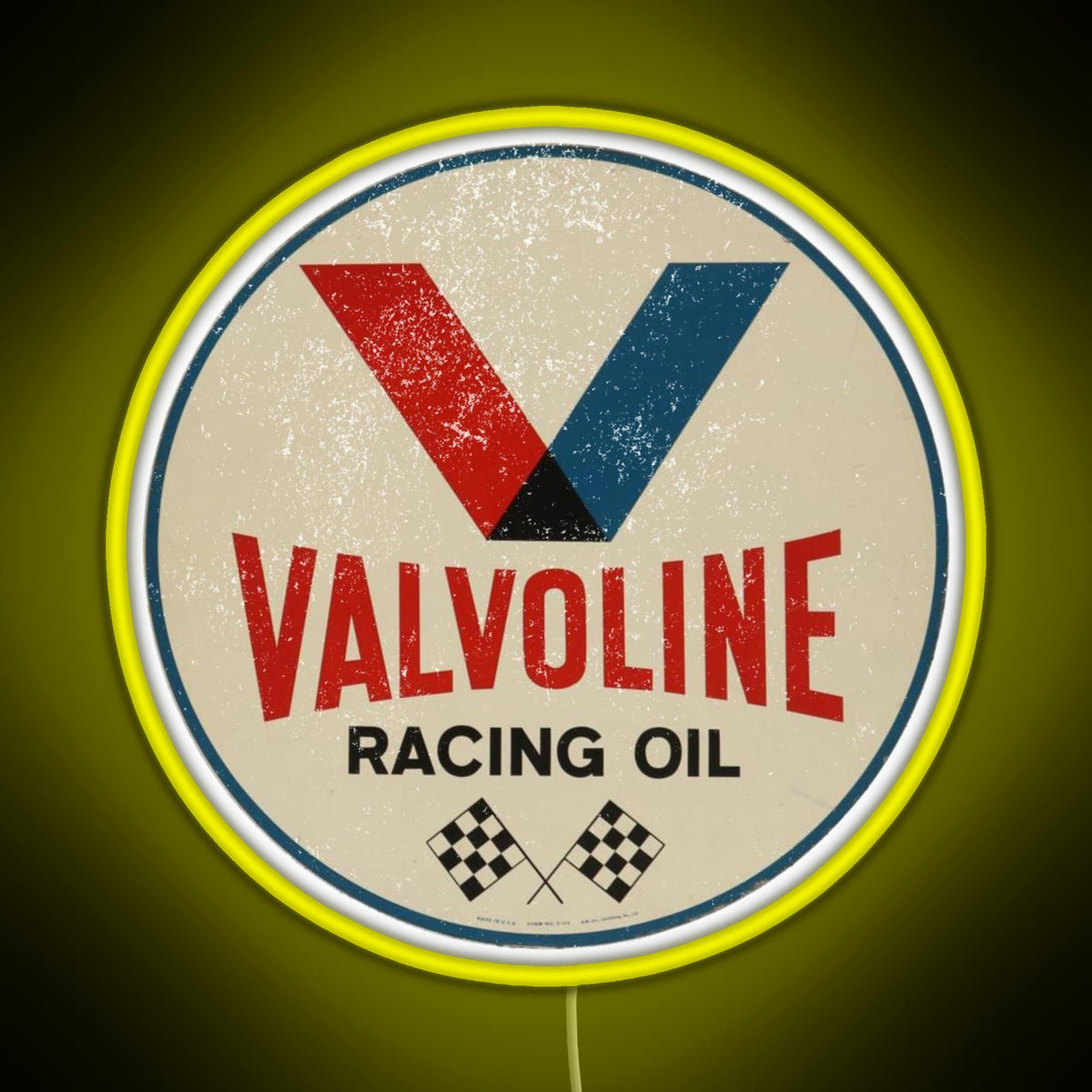 Valvoline Racing Sign RGB neon sign