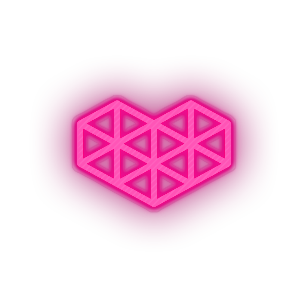 Logo Heart Neon Sign - Video Games Led Neon Decor