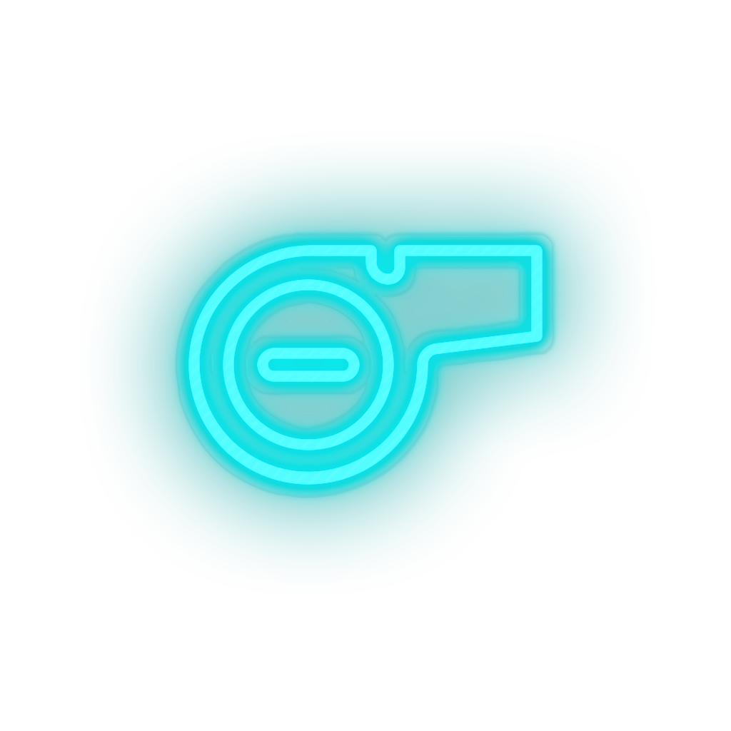Whistle Neon Sign - Sport Led Neon Decor