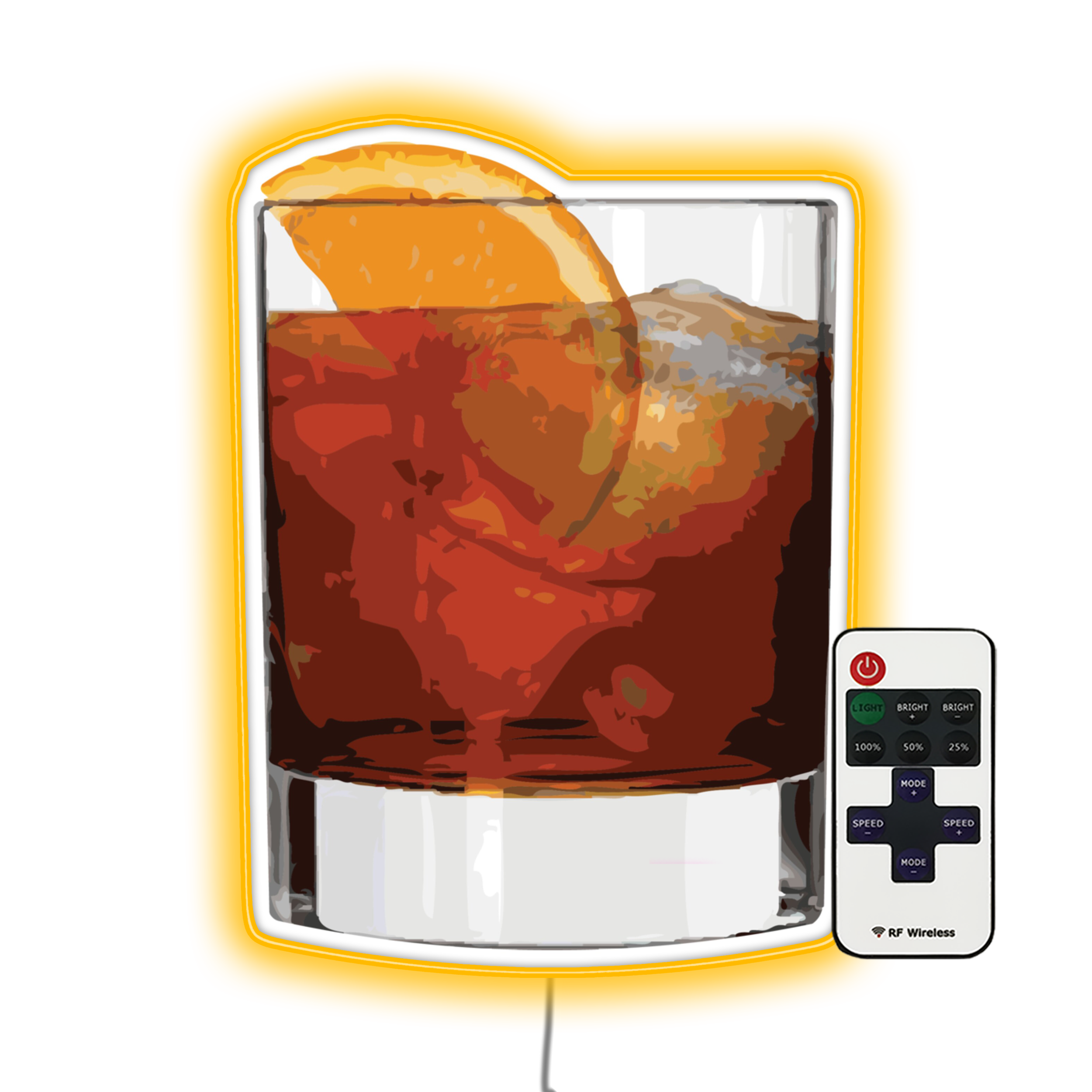 Wisconsin Old Fashioned Bar Bar Neon Sign Made with LED